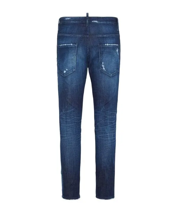 Dsquared2 Distressed Slim-fit Jeans - Blue
