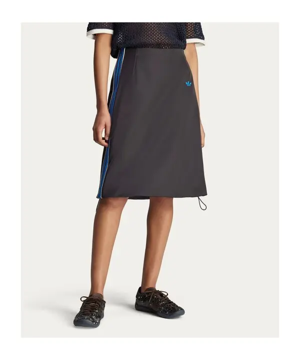 ADIDAS X WALES B ONNER Satin Stripe-detail Skirt