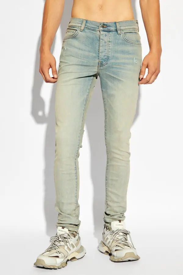 Amiri Stack Skinny Jeans - Gray