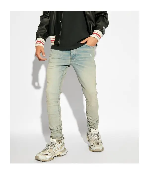 Amiri Stack Skinny Jeans - Gray