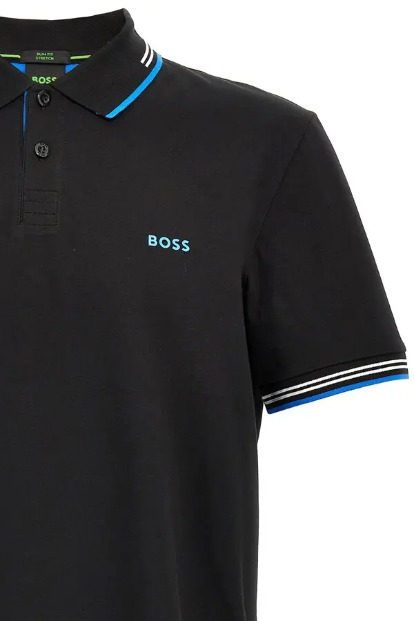 Hugo Boss Logo Printed Short-sleeved Polo Shirt
