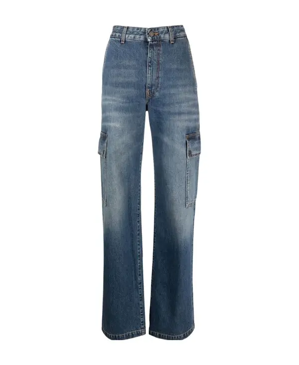 Stella McCartney High-waist Straight-leg Cargo Jeans