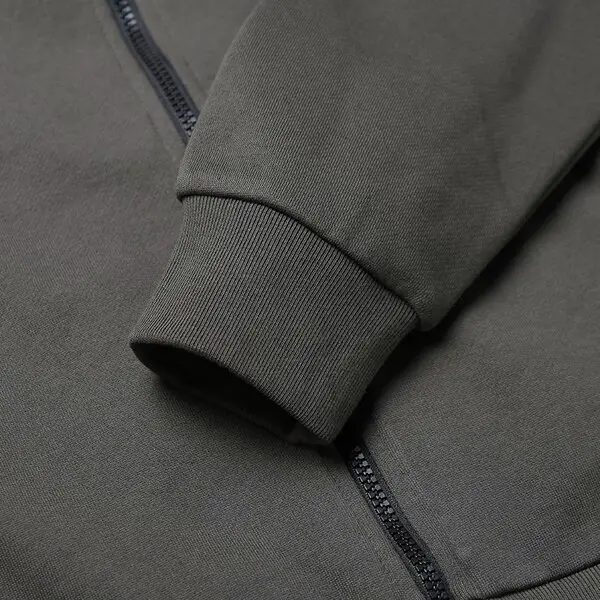 EA7 Zip-up Hooded Jacket With Logo Detail