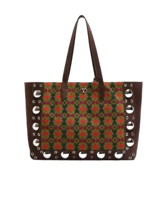 Valentino Garavani Nellcôte Large Jacquard Tote Bag