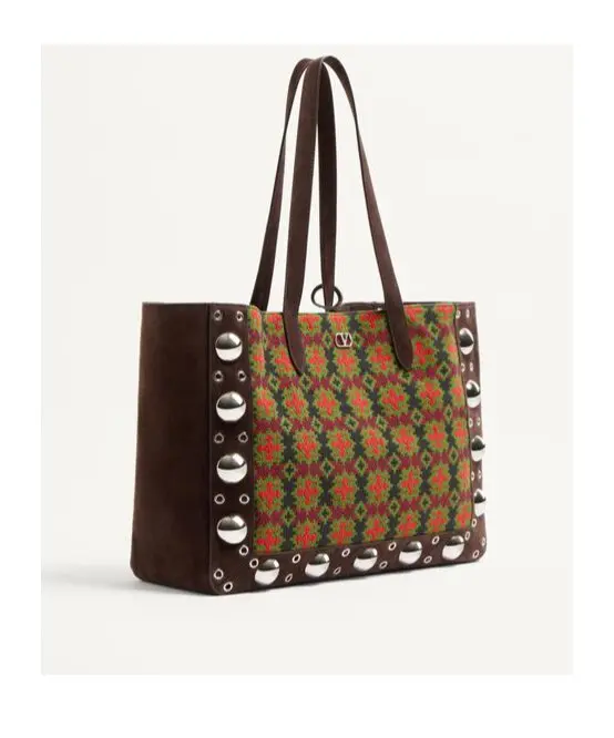 Valentino Garavani Nellcôte Large Jacquard Tote Bag