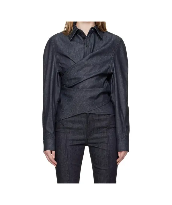 MUGLER Asymmetrical Button-fastening Shirt