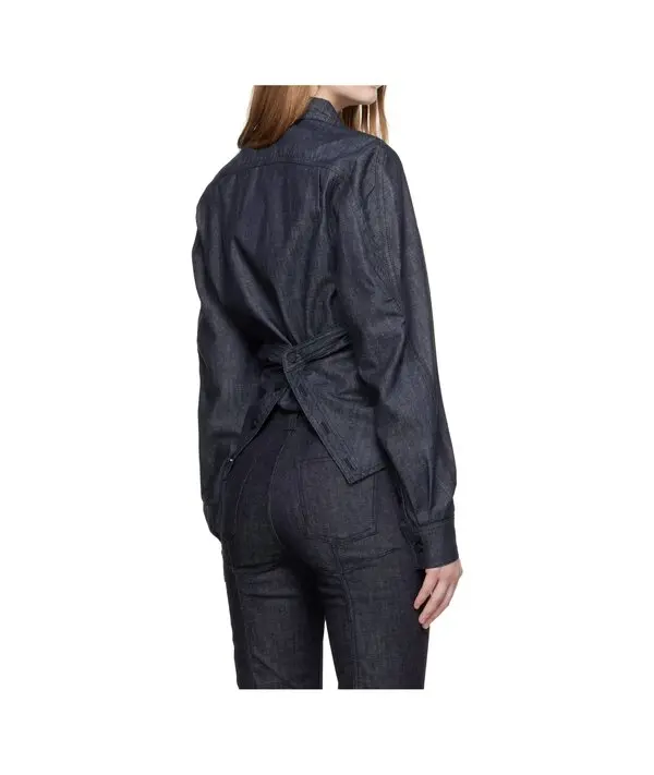 MUGLER Asymmetrical Button-fastening Shirt