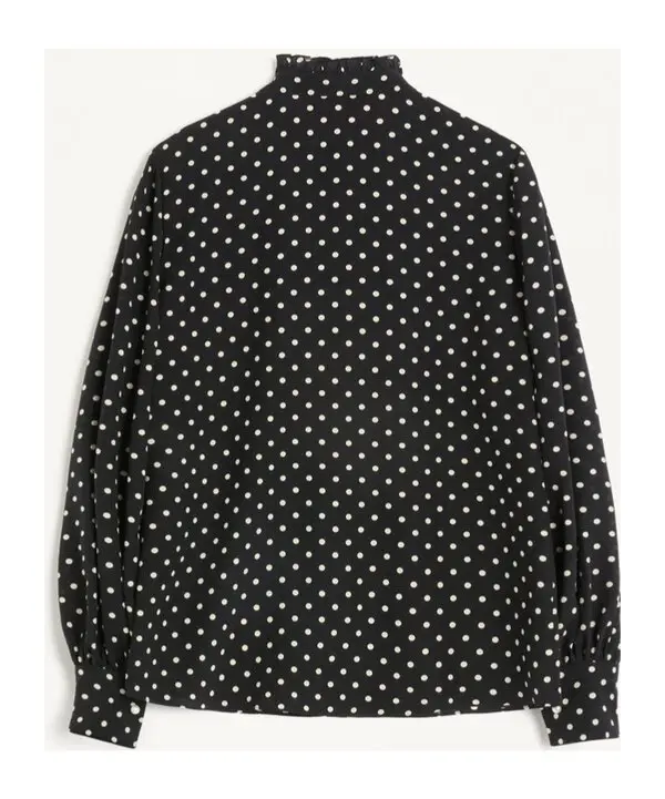 Valentino Garavani Crepe De Chine Shirt With Plusdepois Print - Black/birch