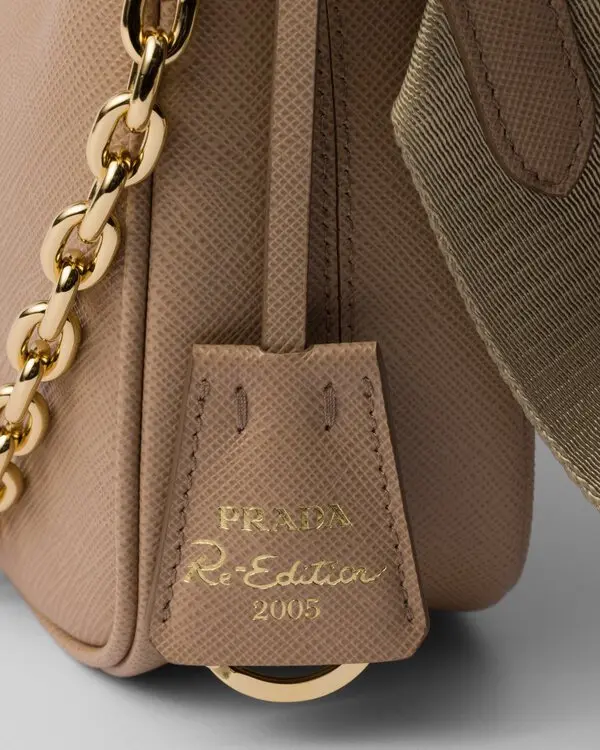 Prada Re-edition 2005 Shoulder Bag - Beige