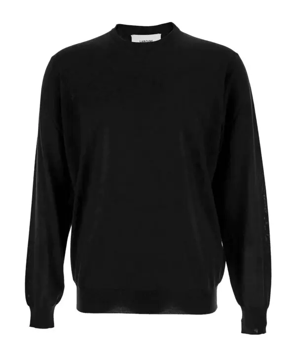LARDINI Long Sleeve Crewneck Jumper - Black