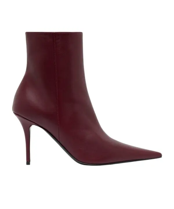 Amina Muaddi Pointed Toe Stiletto Ankle Boots