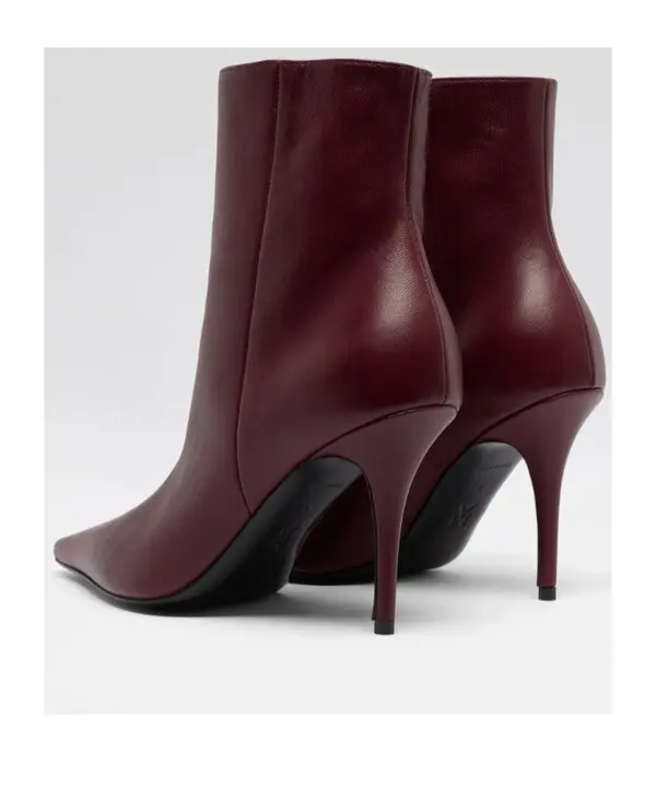 Amina Muaddi Pointed Toe Stiletto Ankle Boots