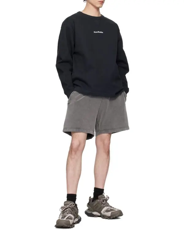 Acne Studios Logo Print Long Sleeve Sweatshirt
