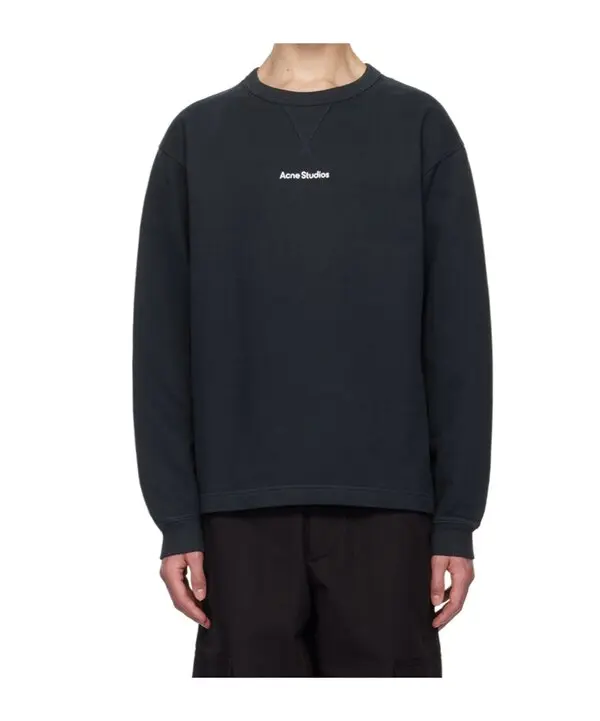 Acne Studios Logo Print Long Sleeve Sweatshirt
