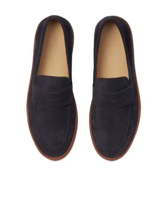 SCAROSSO Carlos Suede Loafer Sneakers - Blue