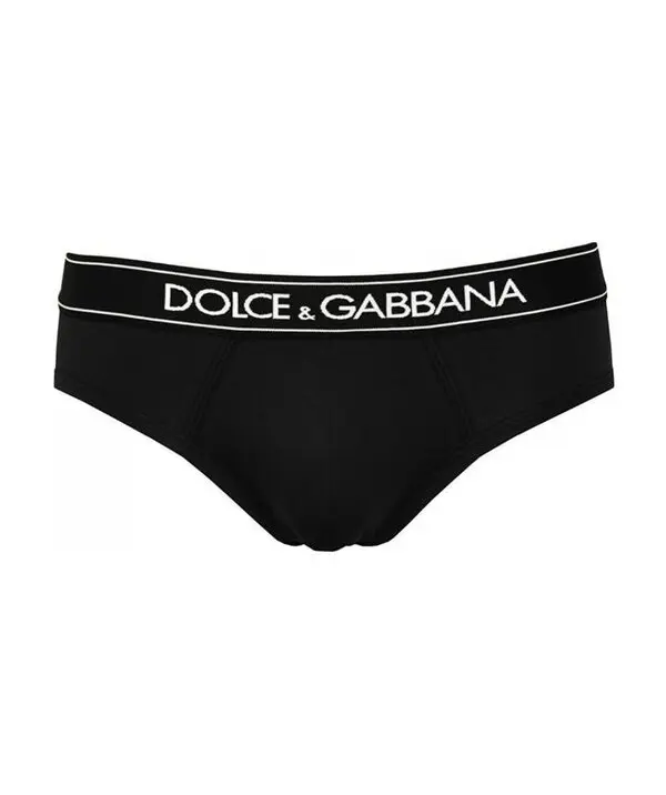 Dolce & Gabbana Logo Detail Panties - Black