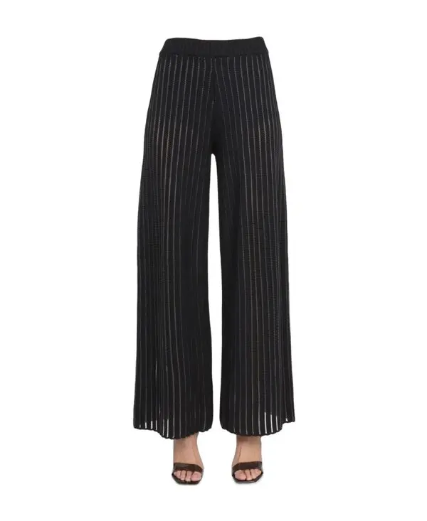 Fabiana Filippi Ribbed Stripe Straight-leg Trousers