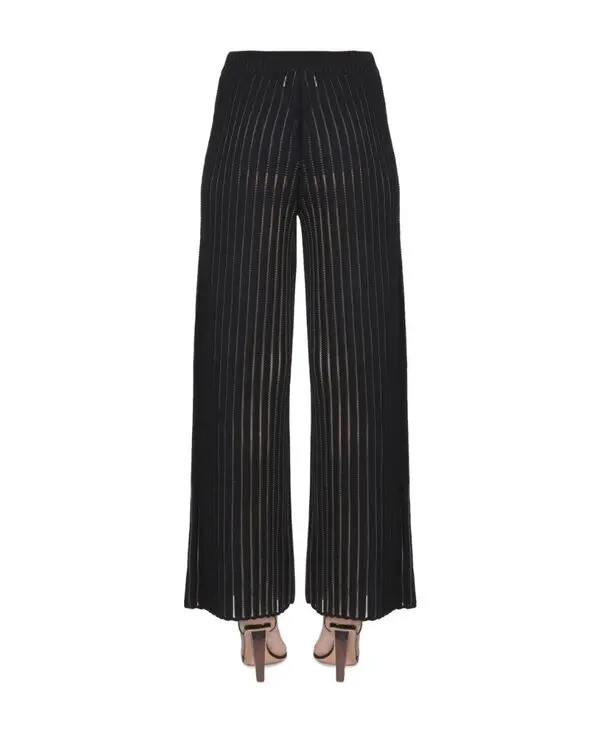 Fabiana Filippi Ribbed Stripe Straight-leg Trousers