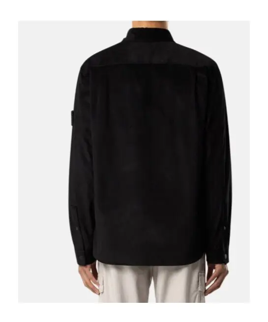 Stone Island Signature Patch Overshirt - Black