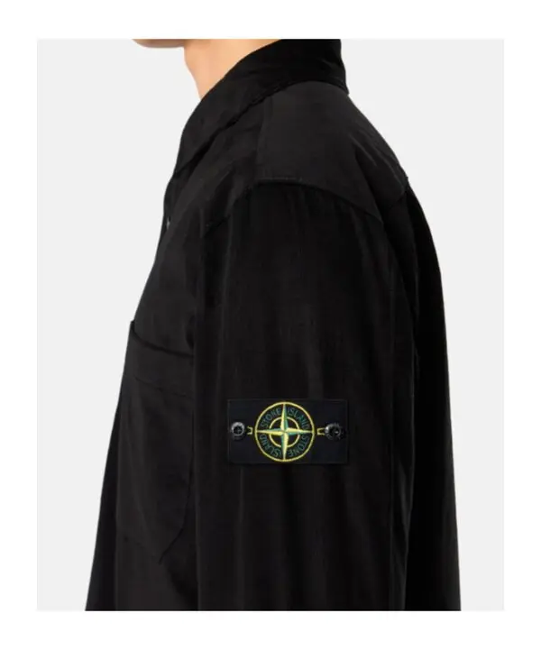Stone Island Signature Patch Overshirt - Black