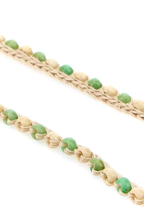 Alanui Two-toned Embellished Crochet Necklace