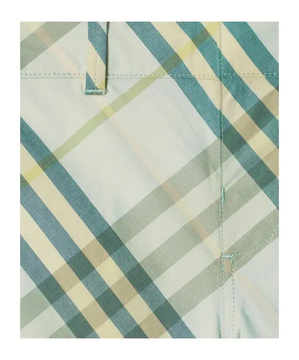 Burberry Check Cotton Shorts