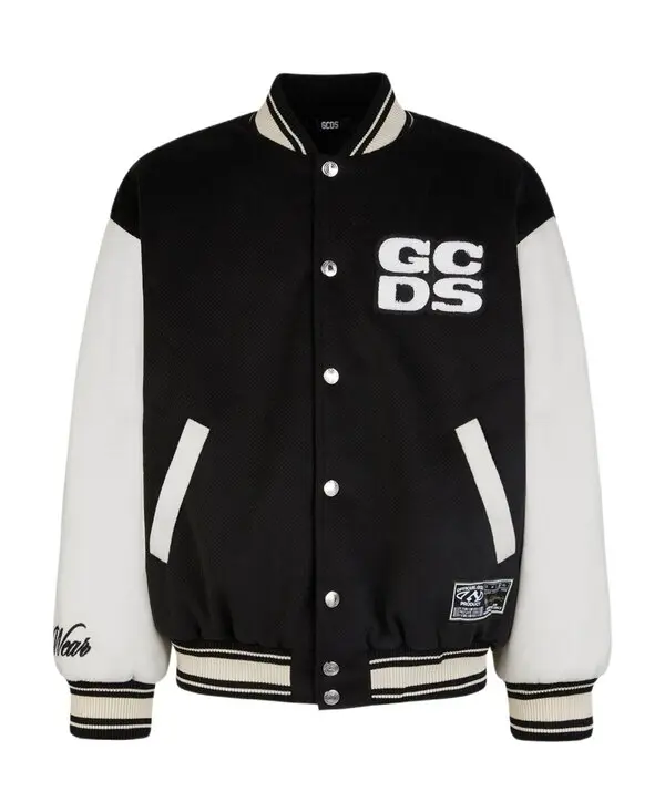 Gcds Two-toned Long-sleeved Bomber Jacket