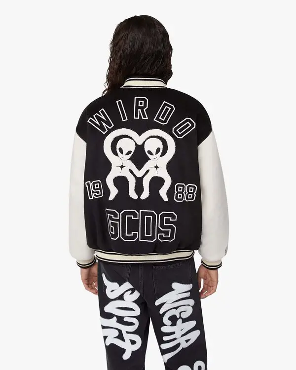 Gcds Two-toned Long-sleeved Bomber Jacket
