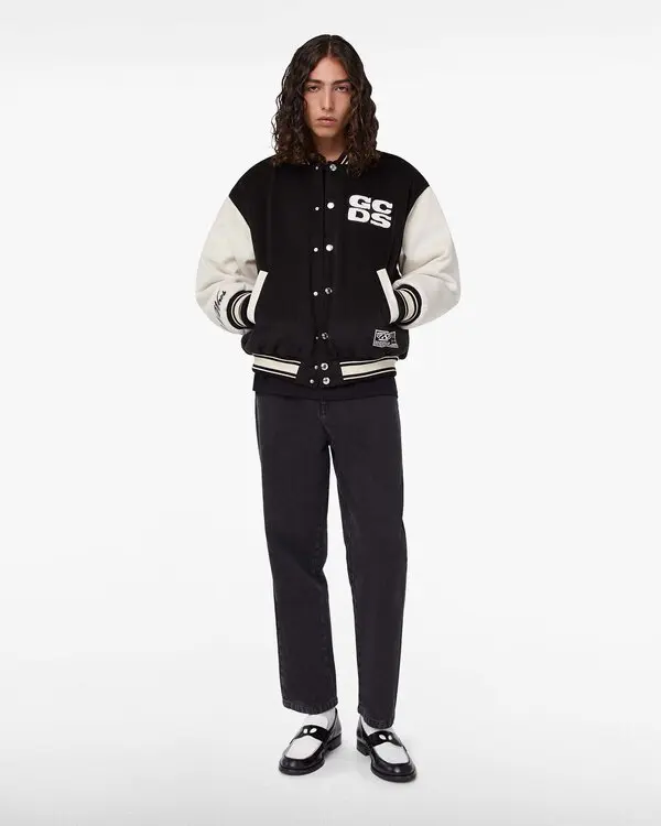 Gcds Two-toned Long-sleeved Bomber Jacket