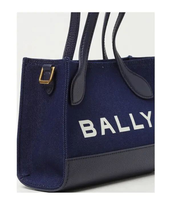 Bally Logo Printed Tote Bag - Black