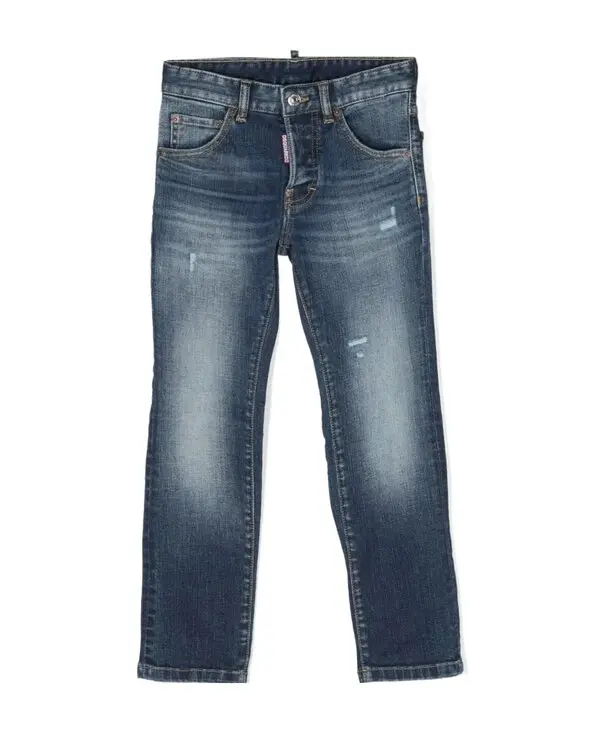 Dsquared2 Faded Imitation Denim Pants