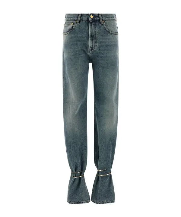DARKPARK Marion Straight Leg Jeans With Detachable Cuffs - Green