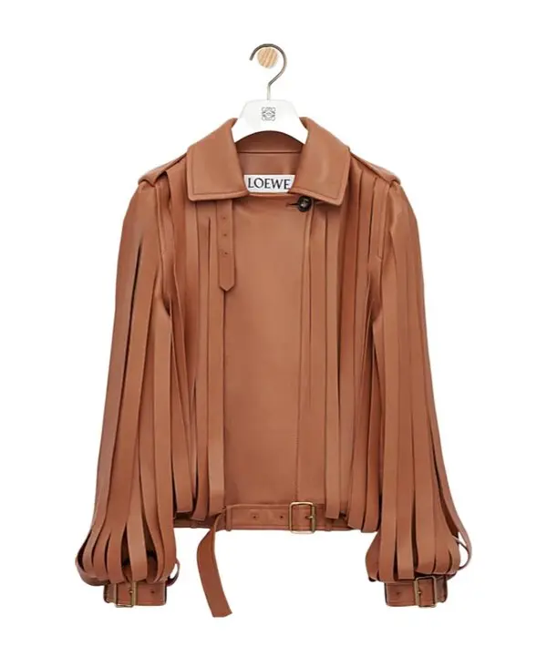 Loewe Layered Effect Jacket - Tan