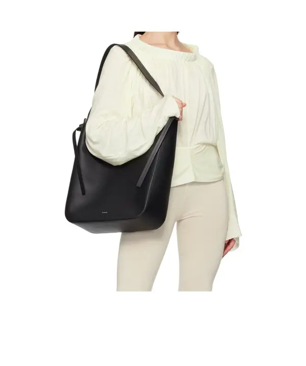JIL SANDER Logo Printed Shoulder Bag