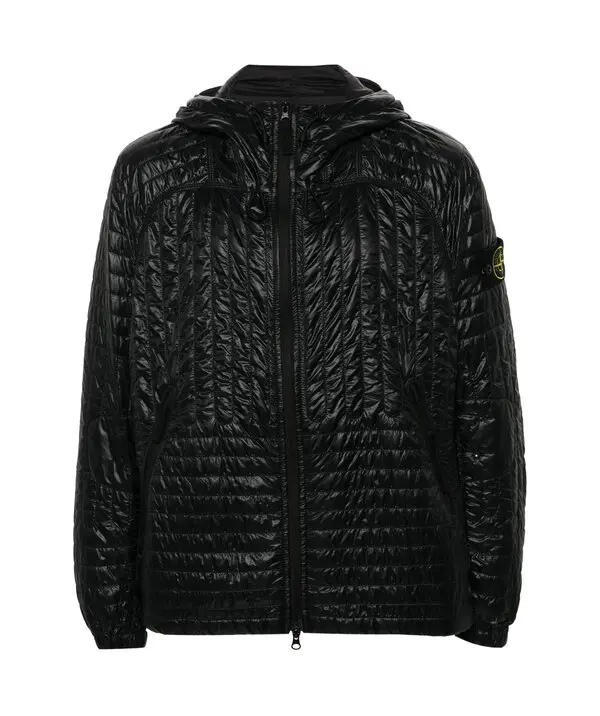 Stone Island Compass Badge Quilted Jacket - Black