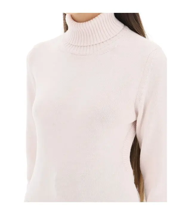 MAISON MARGIELA High Neck Sweater With Back Cut-out Detail - Pink