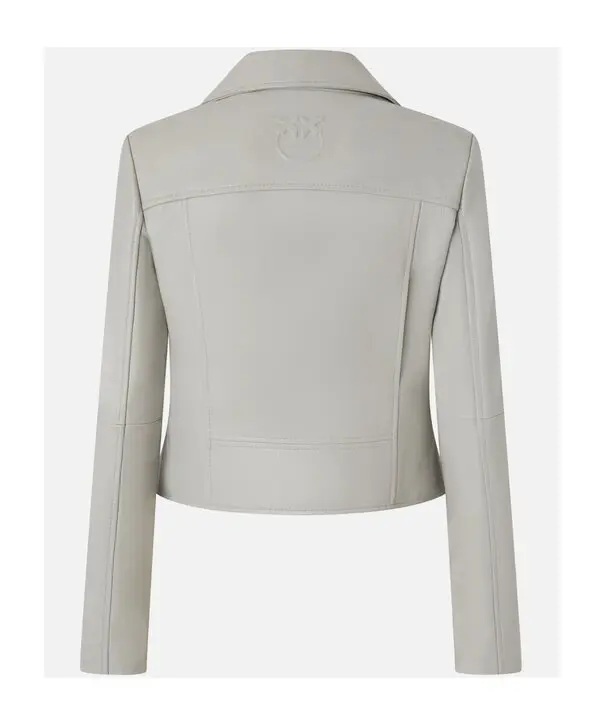 Pinko Leather Biker Jacket