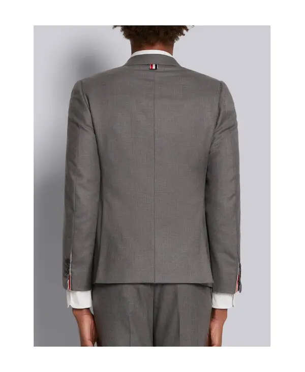 Thom Browne Super 120s Single-breasted Tailored Blazer - Medium Gray
