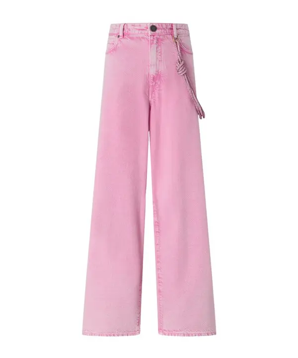 Pinko Wide-leg Jeans - Pink