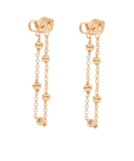 Valentino Garavani Vlogo Signature Metal Dangle Earrings - Oro