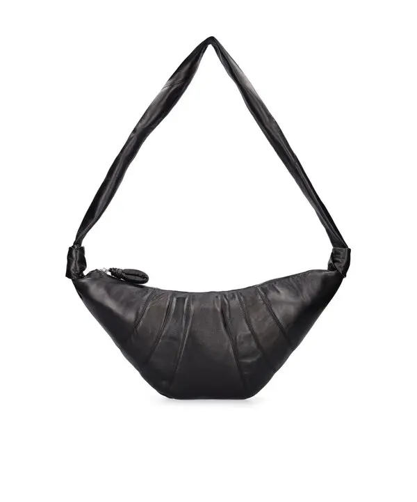 LEMAIRE Medium Zipper Horn Shoulder Bag - Black