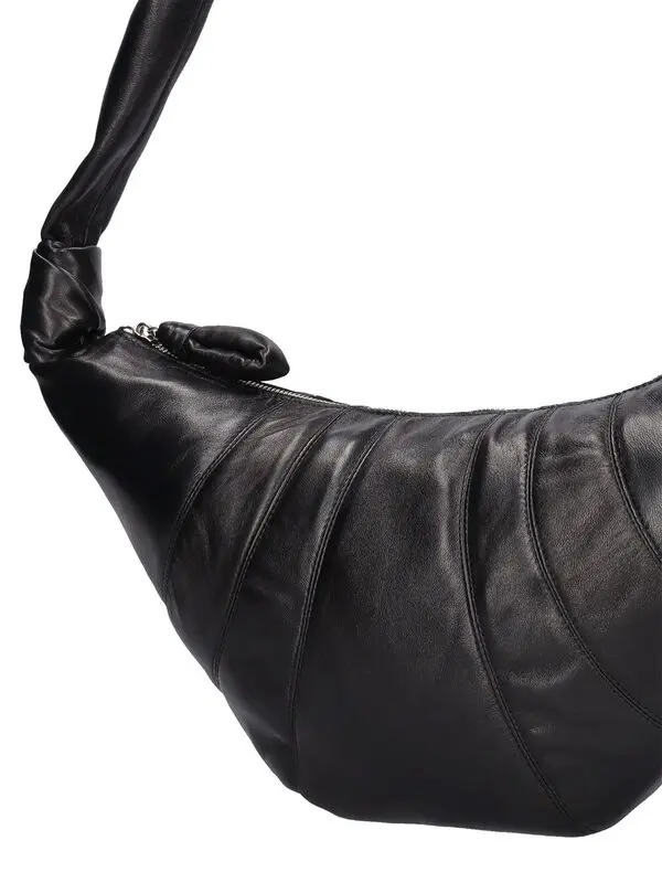 LEMAIRE Medium Zipper Horn Shoulder Bag - Black
