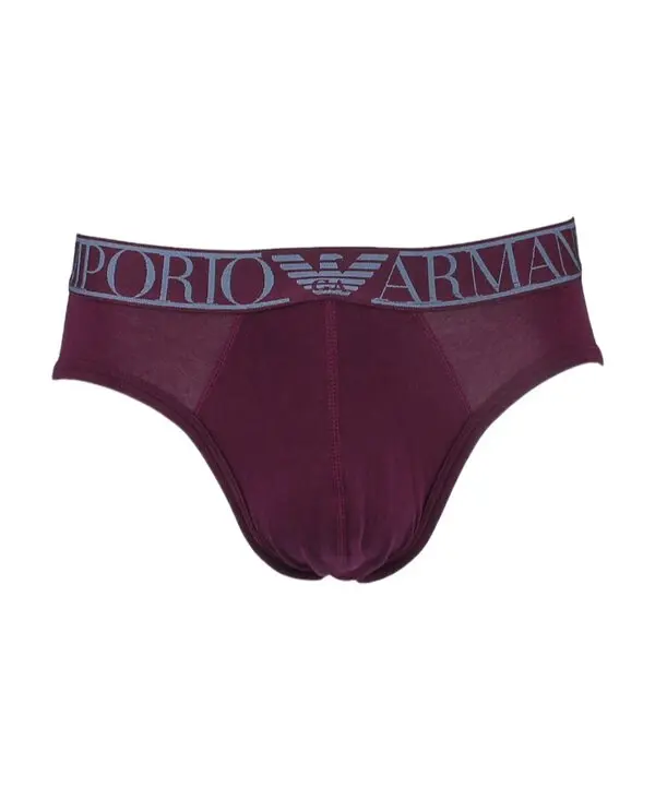 Emporio Armani Logo Briefs Pants - Red