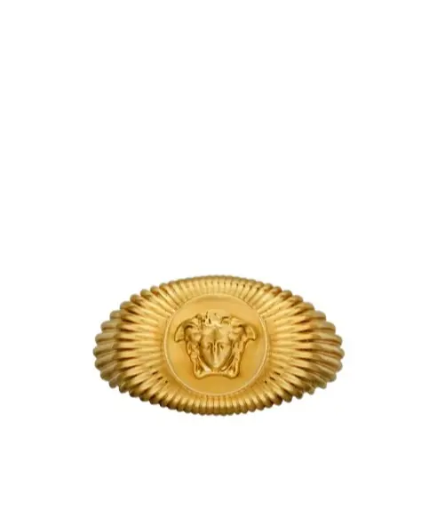 Versace Medusa Head Signet Ring - Light Gold