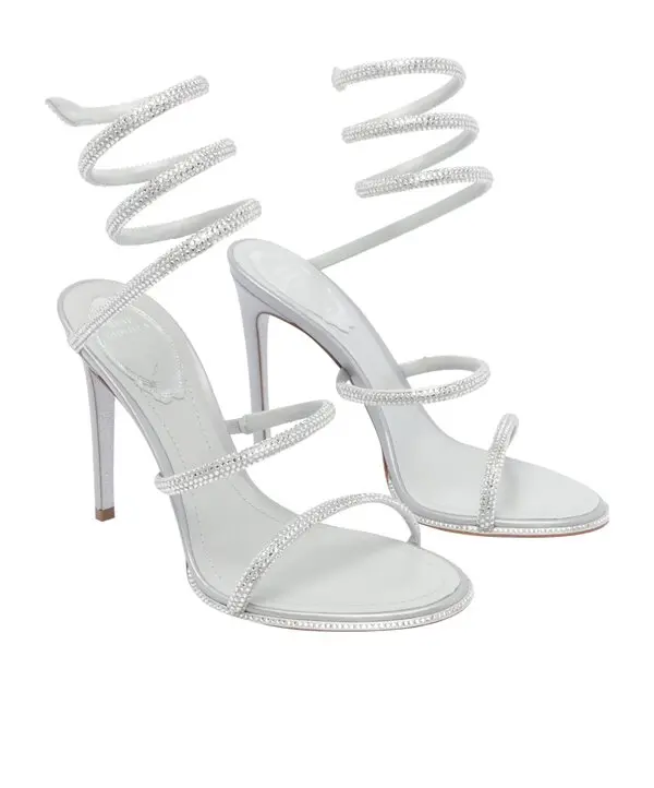 Rene Caovilla Embellished Stiletto Heeled Sandals