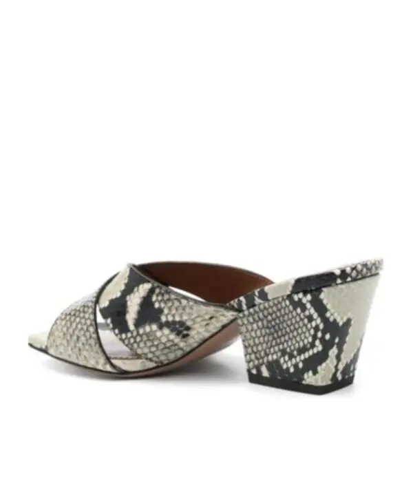 Paris Texas Square Toe Block Heel Sandals