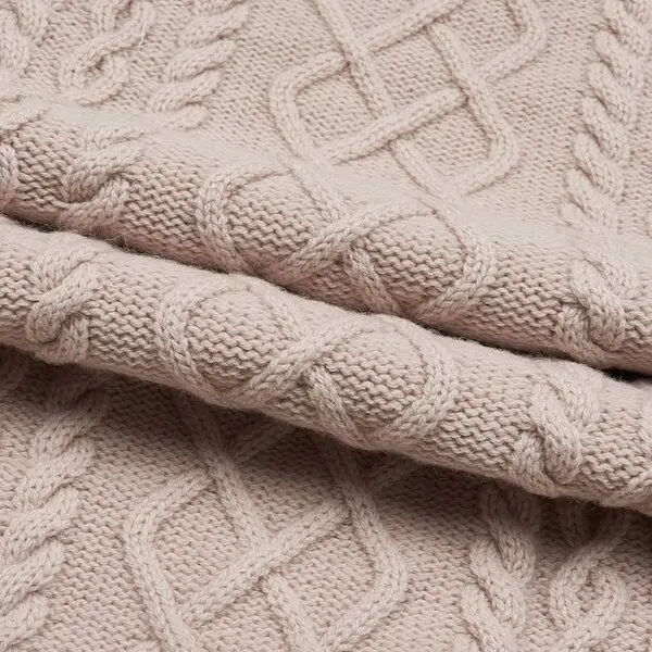 Max Mara High-neck Cable Knit Sweater