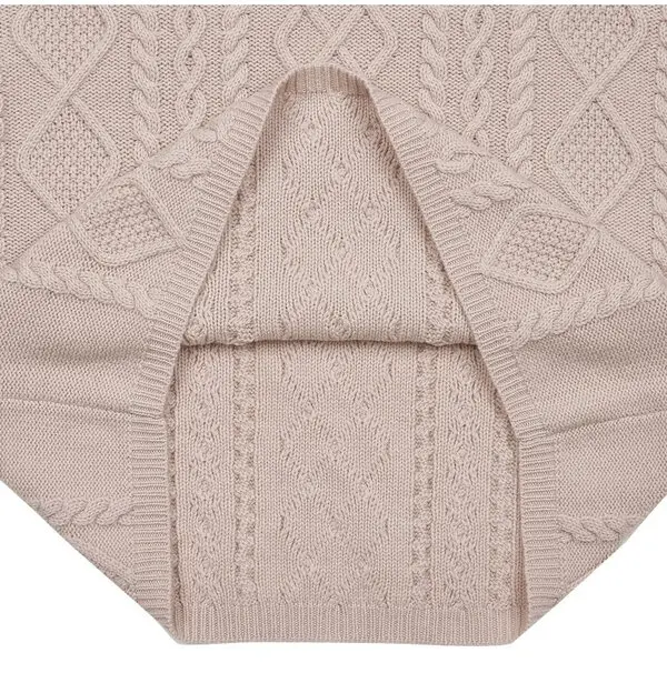 Max Mara High-neck Cable Knit Sweater