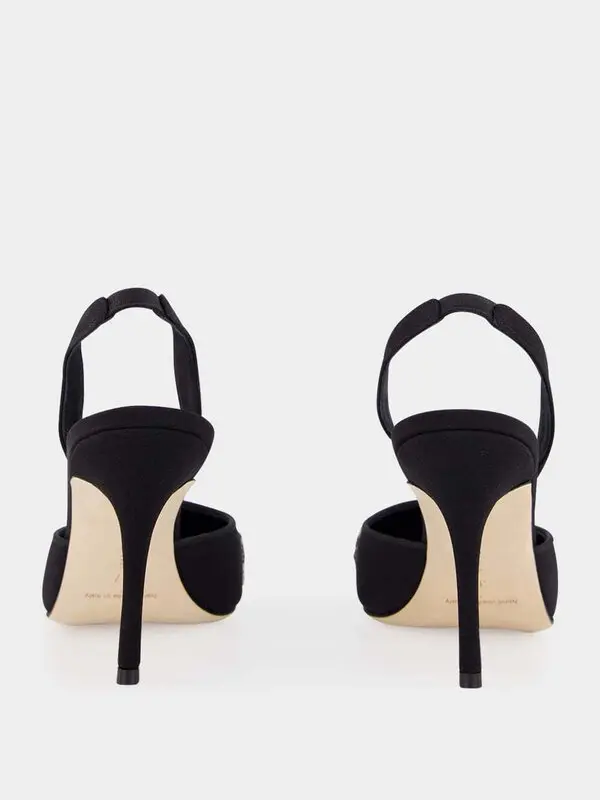 Manolo Blahnik Ralyne Embellished Slingback Pumps