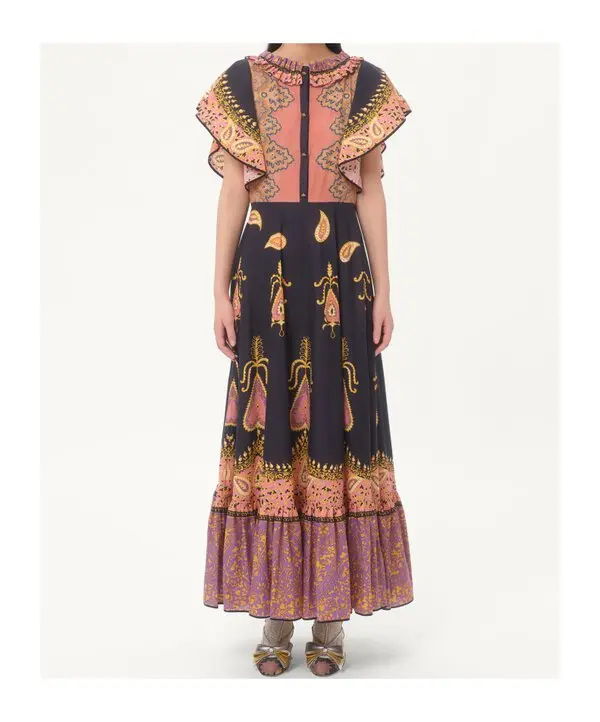 Valentino Garavani Graphic Print Midi Dress